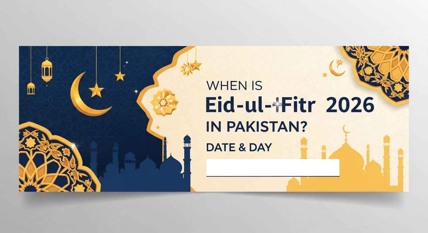 Eid ul Fitr Date in Pakistan 2026-Eid ul Fitr Date and Day 2026 - Gold ...